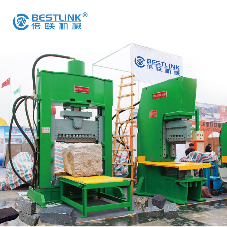 Semi Automatic Stone Concrete Block Hydraulic Splitting Guillotine ...